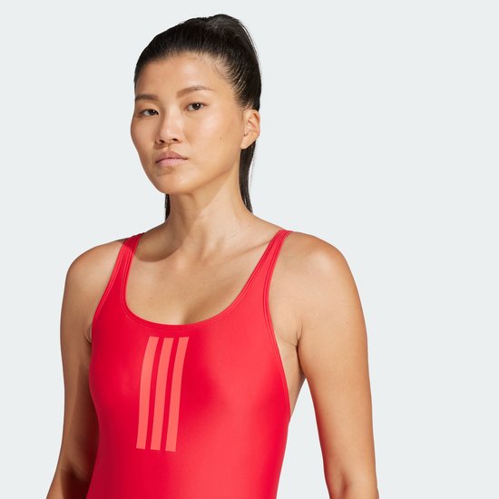 adidas Performance 3-Stripes V-Back Badpak - Dames - Rood- 48 | bol