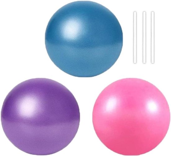 3 stuks kleine gymnastiekbal 25 cm pilatesbal yogabal mini-fitnessbal ...
