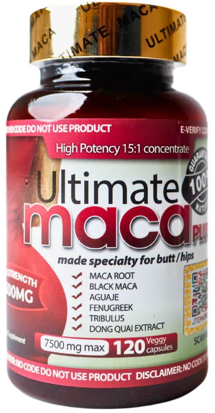 Ultimate Maca Plus - Natuurlijke Vergroting en Verbeteringen van Billen ...