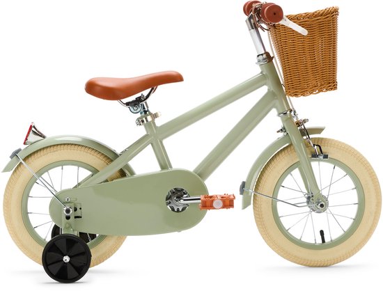 Generation Retro 12 inch Groen – Kinderfiets met Mandje | bol