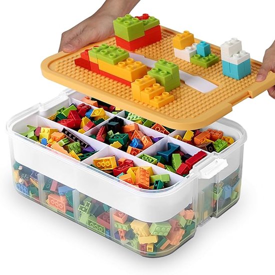 S&Dshopline® - Opbergdozen voor Lego opbergbox met deksel, stapelbare ...