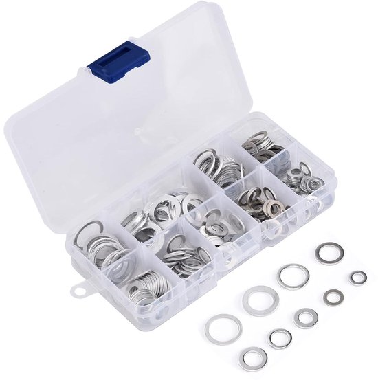 200 Aluminium O-ringen - Bestand tegen hoge temperaturen - Set van sluitringen voor... | bol