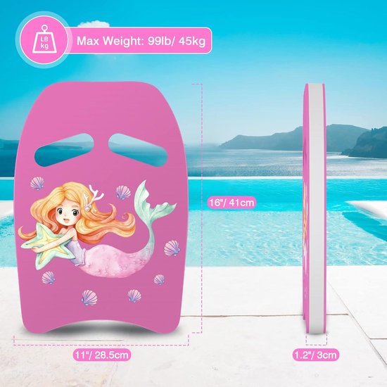 Swim Kickboard Cartoon Mermaids Swimming Training Kick Board Pool ...