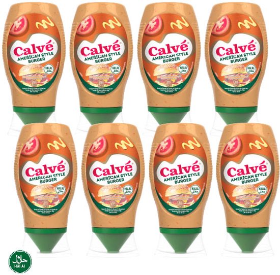 Calve American Burger Saus HALAL 8 x 440g | bol