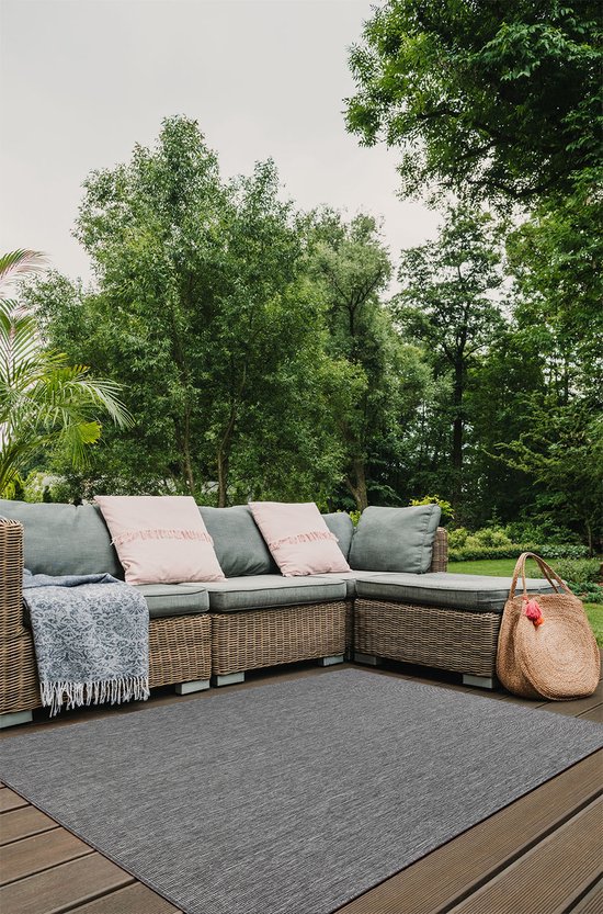 Brussels Uni Buitenkleed – Vierkant - Effen Indoor & Outdoor Vloerkleed ...