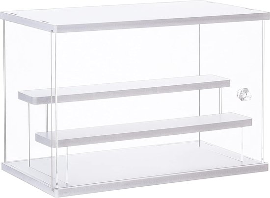 Vitrinekast met Glas - Dressoir Kasten - Opbergkast - Wit | bol