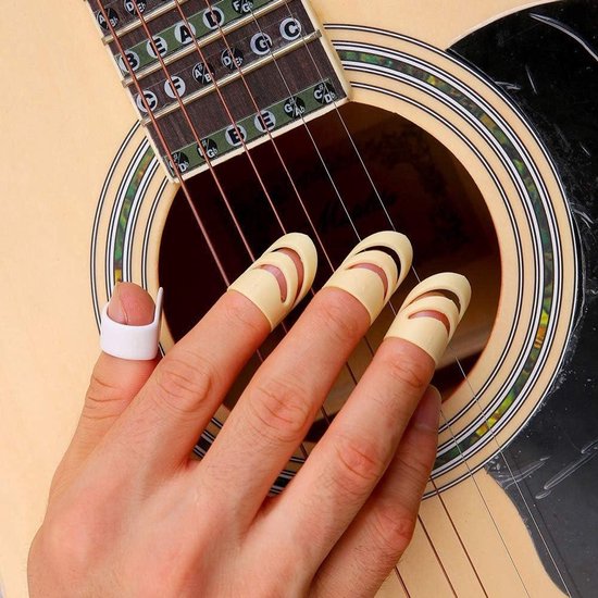 6 stuks DIY vingerplectrums voor klassieke gitaar - Alaska Finger Picks | bol