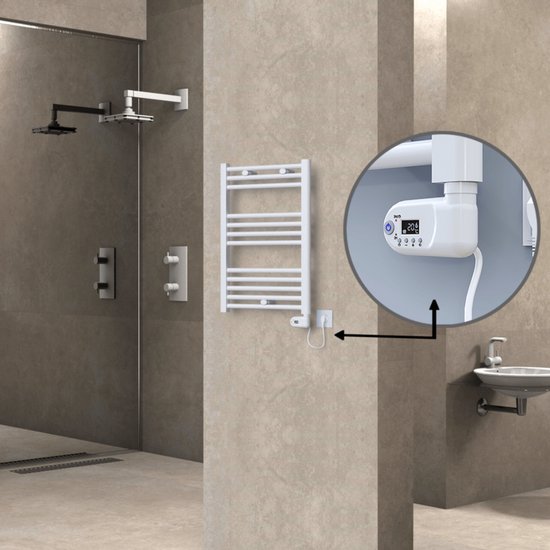 Radiva Badkamer Radiator Elektrisch Wit 500x700 | bol