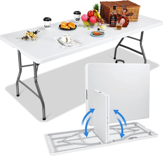 Inklapbare Tafel - Tuintafel - Klaptafel - Campingtafel - Vouwtafel ...