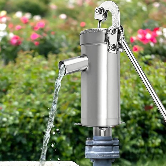 Handmatige Waterpomp - Roestvrij Staal, Geschikt voor Grondwater Tot 10 ...