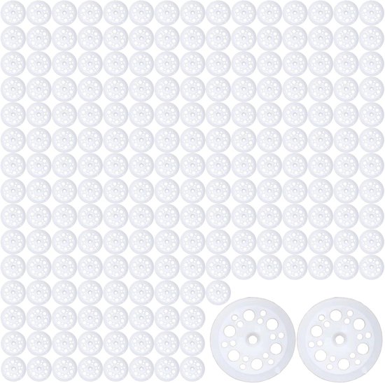 Kunststof sluitringen - 200 stuks - 46 mm voor isolatieplaten - ondersteuning | bol
