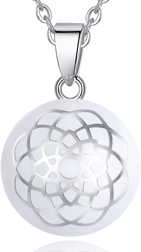 Clariz zwangerschapsbel wit met mandala | bol