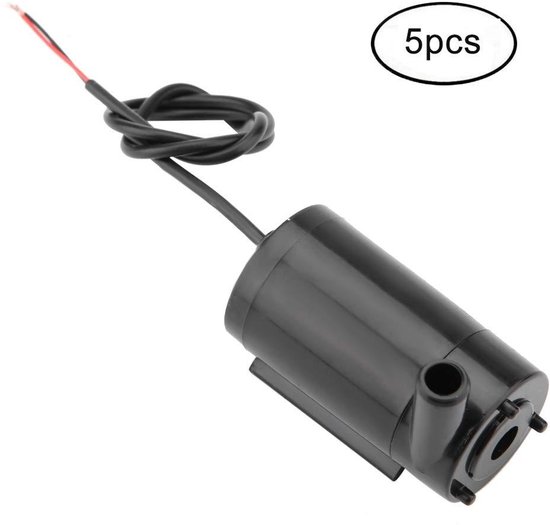 Mini-waterpomp waterdicht micro-motorpomp DC 3-5 V 96 l/u geluidsarm ...