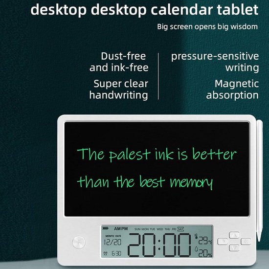 Digitale Kalender Elektronische Planner-tablet met Aanraakpen ...