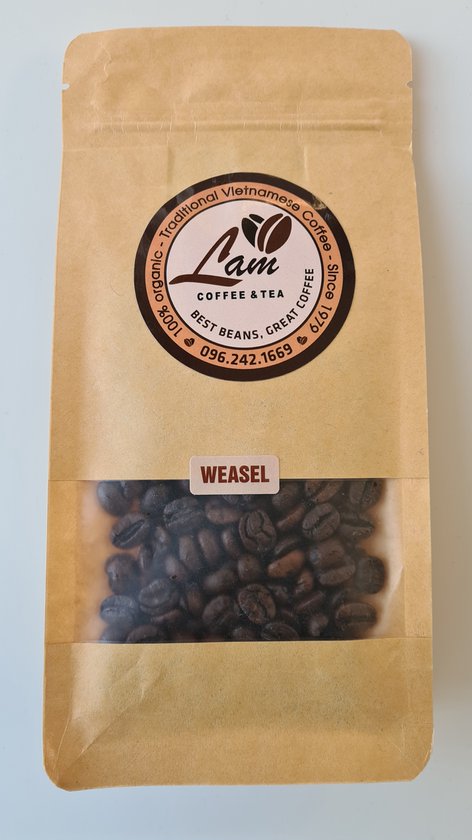 Lam Coffee Weasel Koffiebonen - 100 gram - Vietnamese koffie | bol