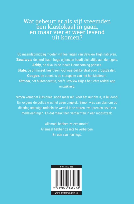 Een van ons liegt - Een van ons liegt, Karen M. Mcmanus | 9789000365272 ...