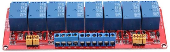 8-Channel Relay Module with Low Level Optocoupling for Arduino 5V/12V ...