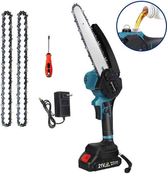 8 Inch Accu Kettingzaag Brushless - Snoeizaag - Takkenzaag - Handzaag ...