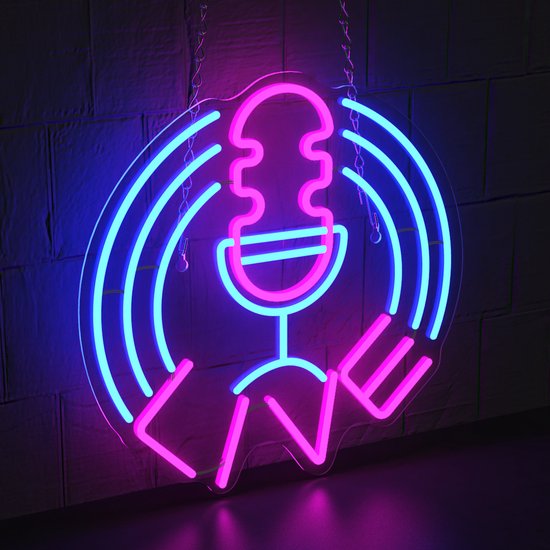 Led neonlicht, neonlicht, gamer, decoratie, neonbord, lichtreclame ...