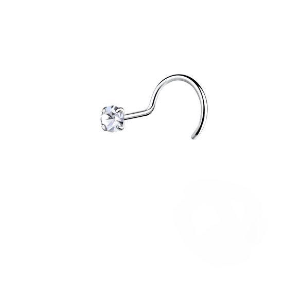 House of Jewels - Krul Neus Piercing | Krul Neusknopje - 925 Zilver | bol