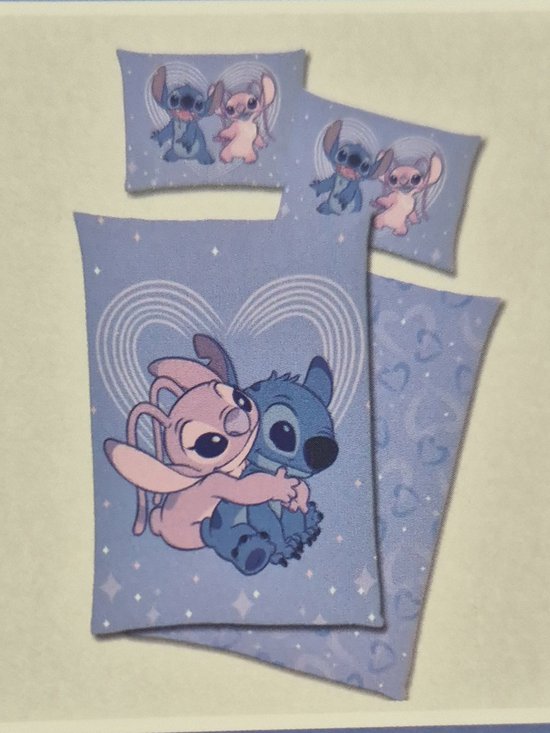 Dekbedovertrek Lilo en Stitch 140x200 cm dekbedhoes voor kinderen ...