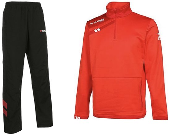 Trainingspak/Presentatiepak, Patrick, Rood/Zwart, maat M | bol