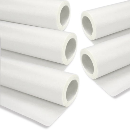 PATROONPAPIER wit - 10 x 1 meter - **5 rollen** | bol