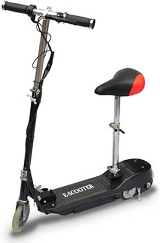 vidaXL Step elektrisch met zitje 120 W zwart | bol