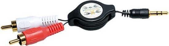 3,5mm Jack - Tulp stereo audio kabel - uittrekbaar - 0,80 meter | bol.com