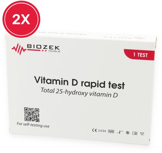 2 stuks Vitamine D test - Zelftest voor thuis - Sneltest | bol