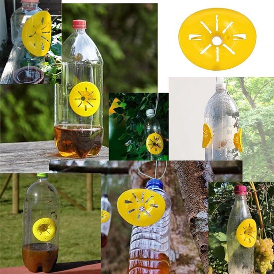 8 stuks kunststof hornisval wespenvallen in bloemenvorm - doe-het-zelf ...