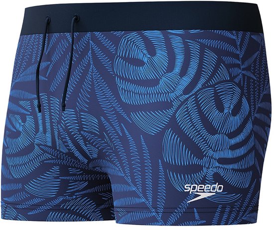 Speedo heren aquashort valmilton leaf blauw | bol