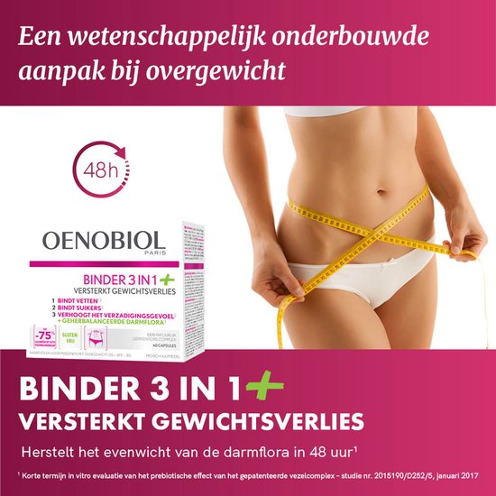 Oenobiol Binder 3in1 - Afslankpillen voor snel afvallen - Fatburners - Gewichtsverlies... | bol