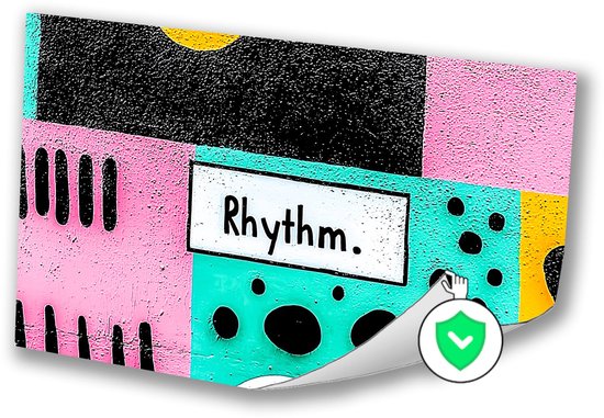 Ritmische wanddecoratie met patronen - Ritme posters - Wanddecoratie ...