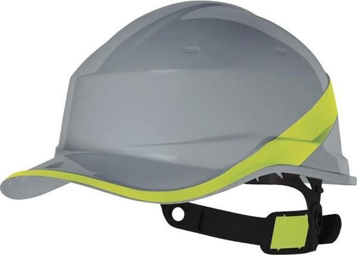 Deltaplus Veiligheidshelm Baseball Grijs + Reflectie Geel | bol