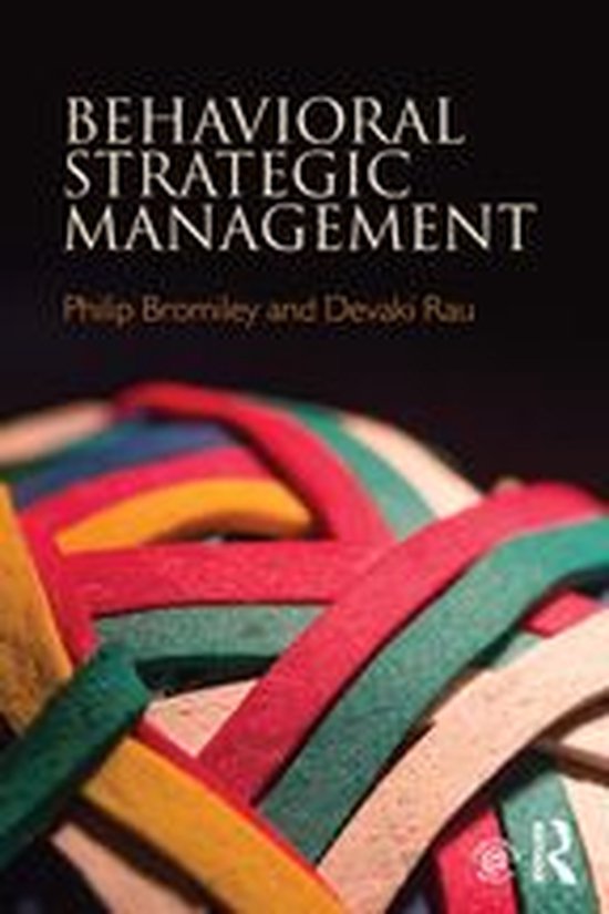 Behavioral Strategic Management (ebook), Philip Bromiley ...