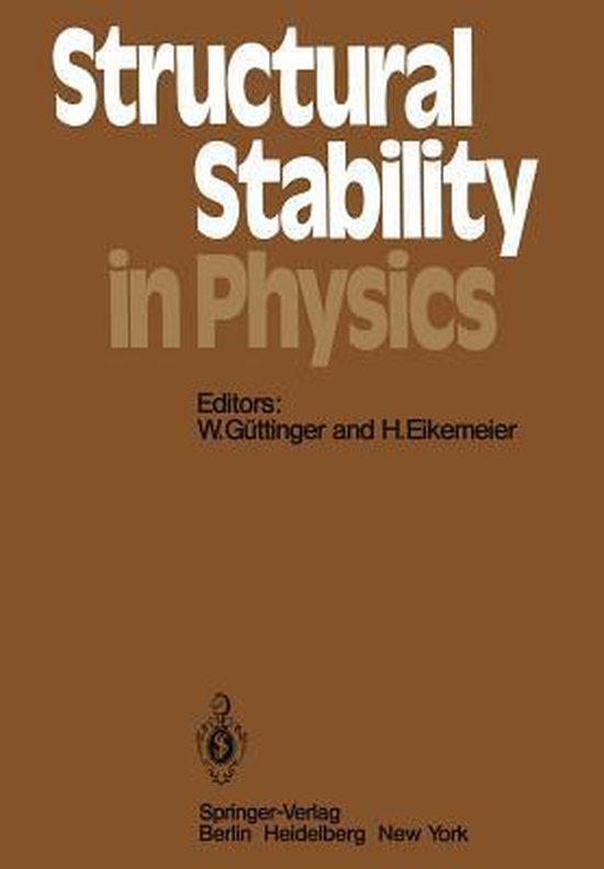 Structural Stability in Physics | 9783642673658 | Boeken | bol.com