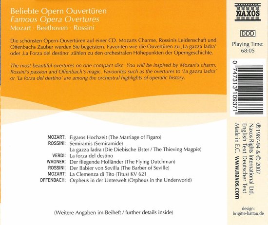 Various Artists - Famous Opera Overtures (CD), various artists | Muziek ...