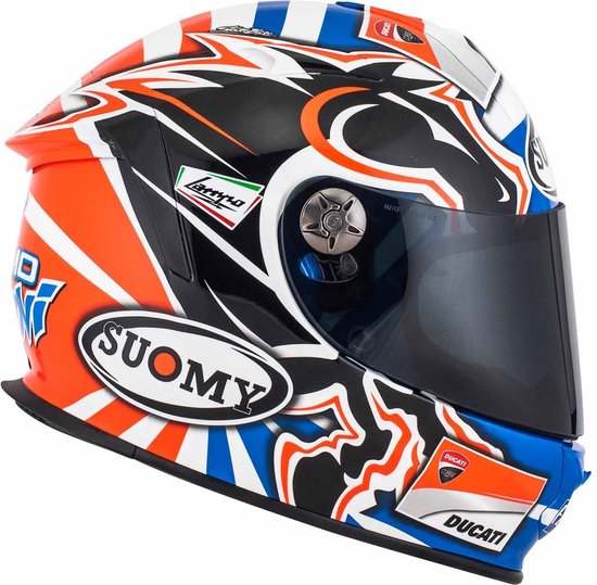 Suomy SR Sport Divizioso GP Ducati Replica Helm Blauw Rood Wit | bol.com