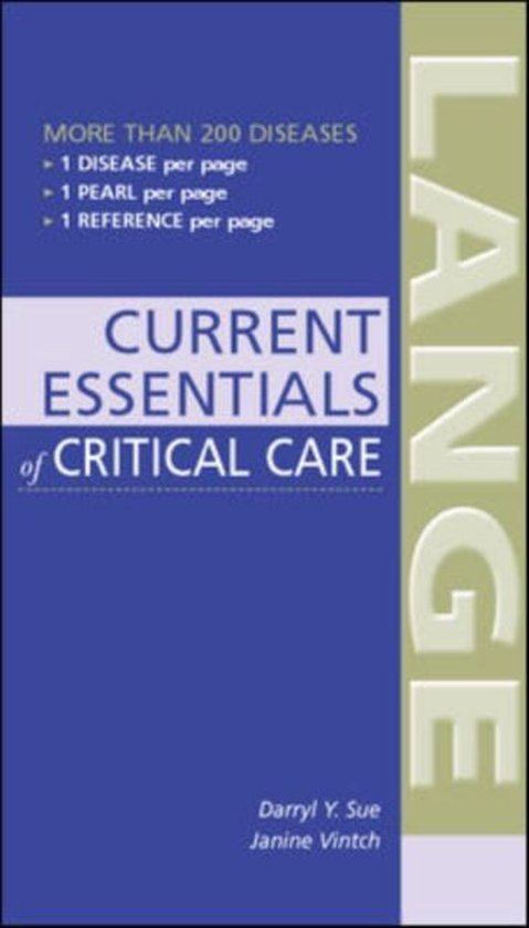 CURRENT Essentials of Critical Care | 9780071436564 | Darryl Sue ...