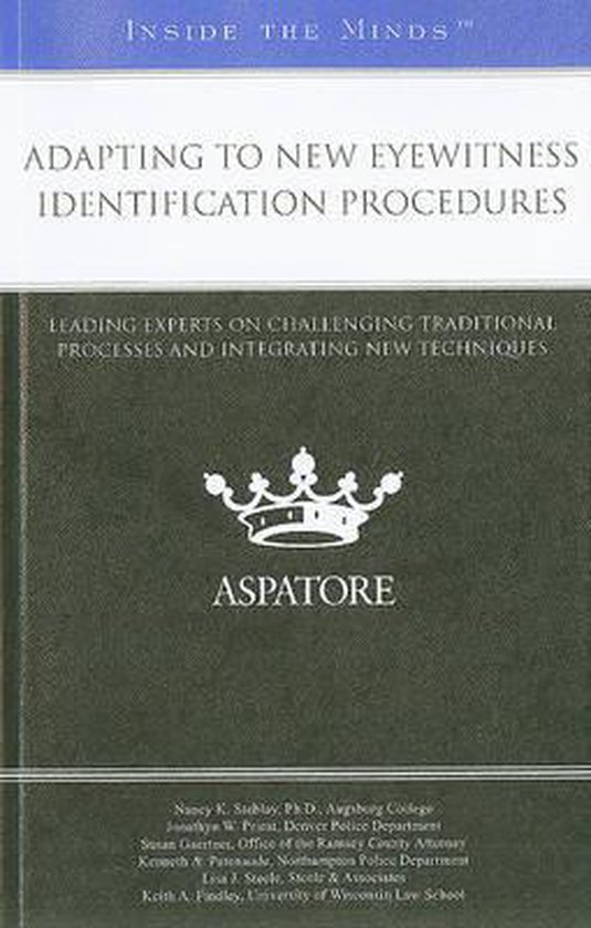 Adapting to New Eyewitness Identification Procedures | 9780314262424 ...