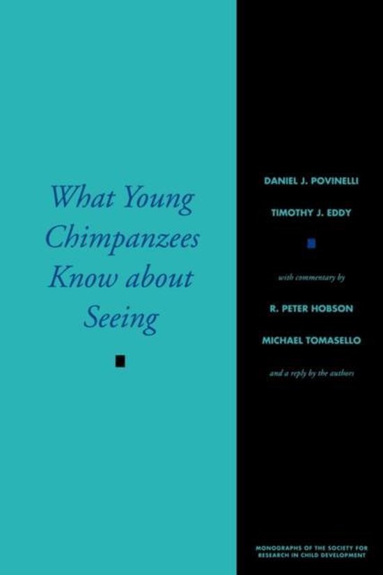 What Young Chimpanzees Know about Seeing | 9780631224525 | Daniel J ...