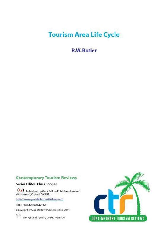 Contemporary Tourism Reviews - Tourism Area Lifecycle (ebook), Richard ...