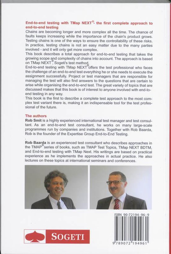 End-To-End Testing With Tmap Next | 9789072194961 | Rob Smit | Boeken ...