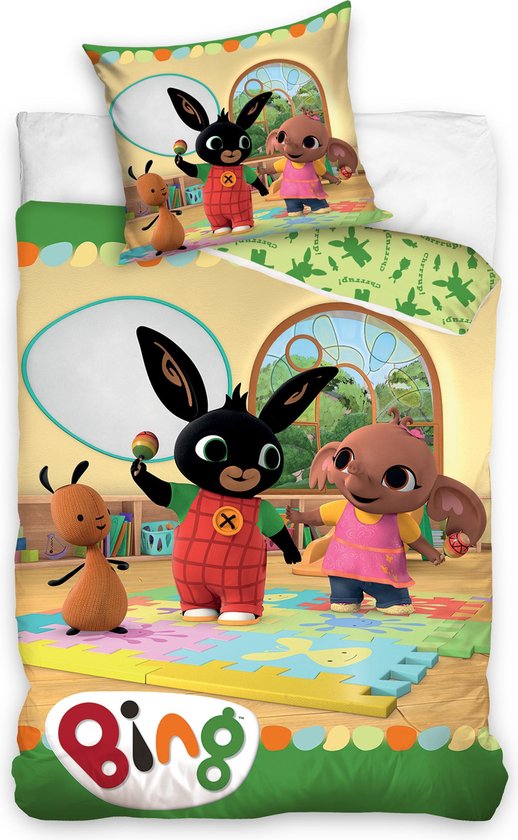 Bing Bunny Bedtime - Dekbedovertrek - Eenpersoons - 140 x 200 cm | bol.com