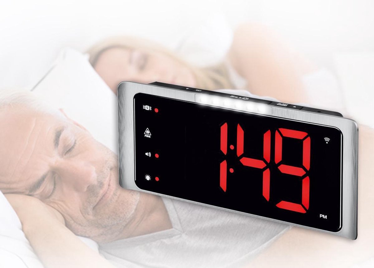 Amplicomms TCL-400 JUMBO KLOK / WEKKER met LUIDE BEL | bol.com