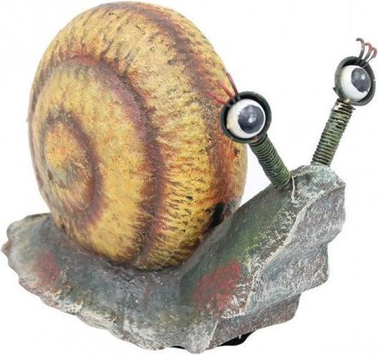 Tuinbeeld - beeld metaal - slak - 22 cm hoog | bol.com