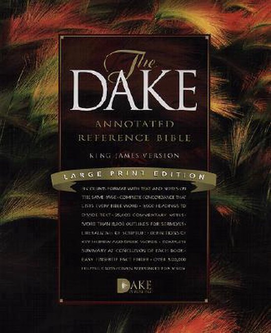 Dake Annotated Reference Bible-KJV-Large Print, Finis Jennings Dake ...