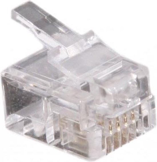 Dexlan 920420 RJ-11 Transparant kabel-connector | bol