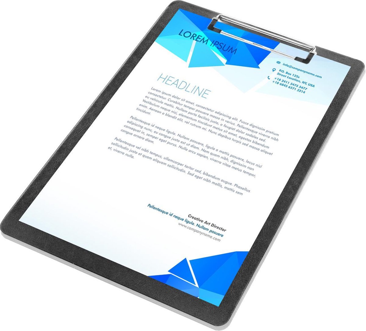 Goodline® - A4 Klembord Presentatiemap / Clipboard Showmap - Zwart ...